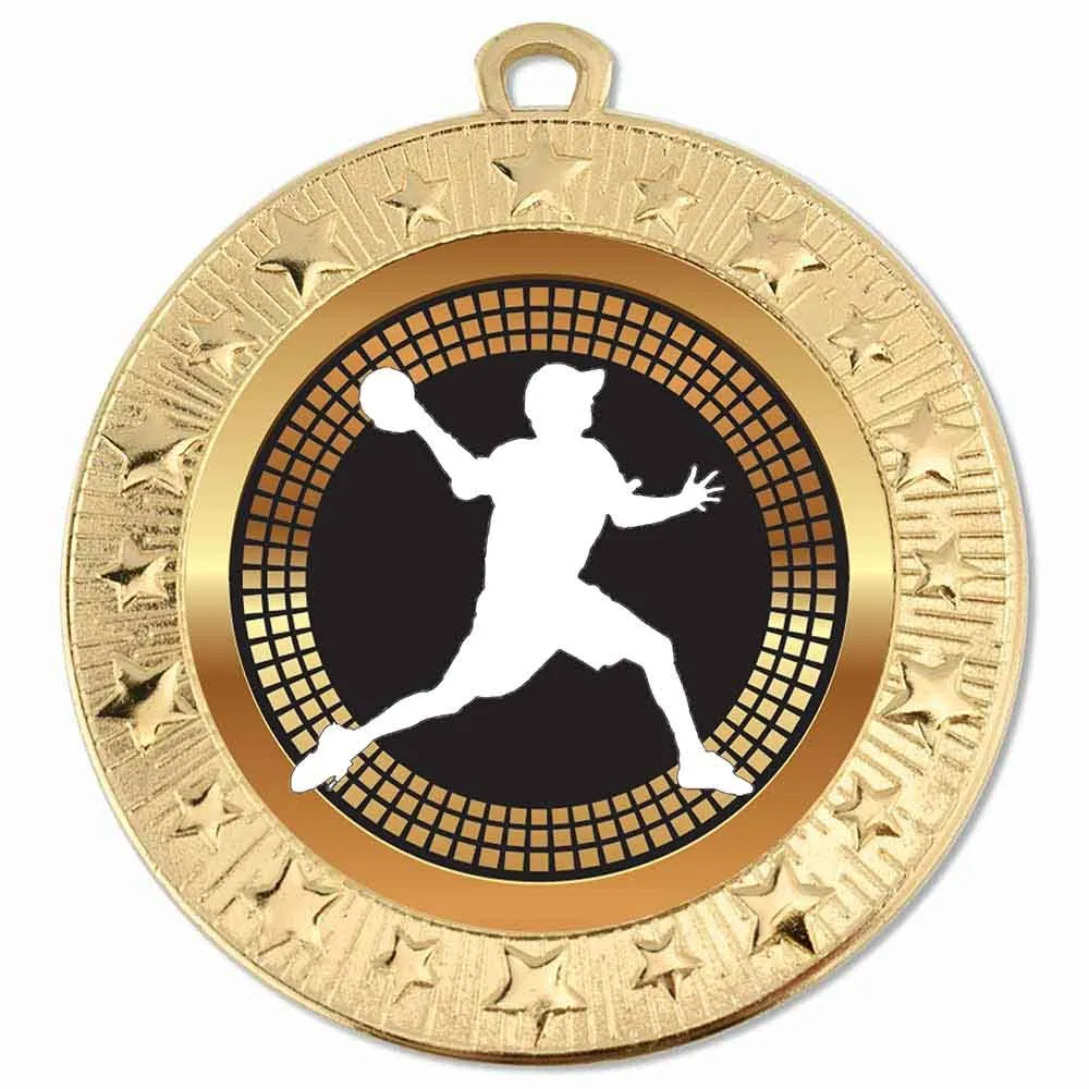 Starburst Dodgeball Medal 70mm - Best Trophies UK